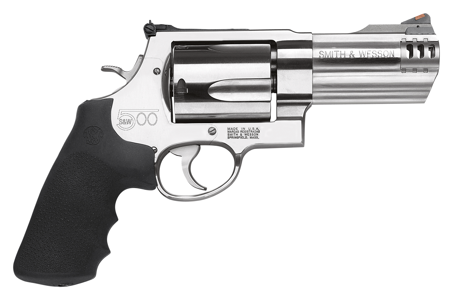 Smith & Wesson Model S&W500 Double-Action Revolver with Muzzle ...